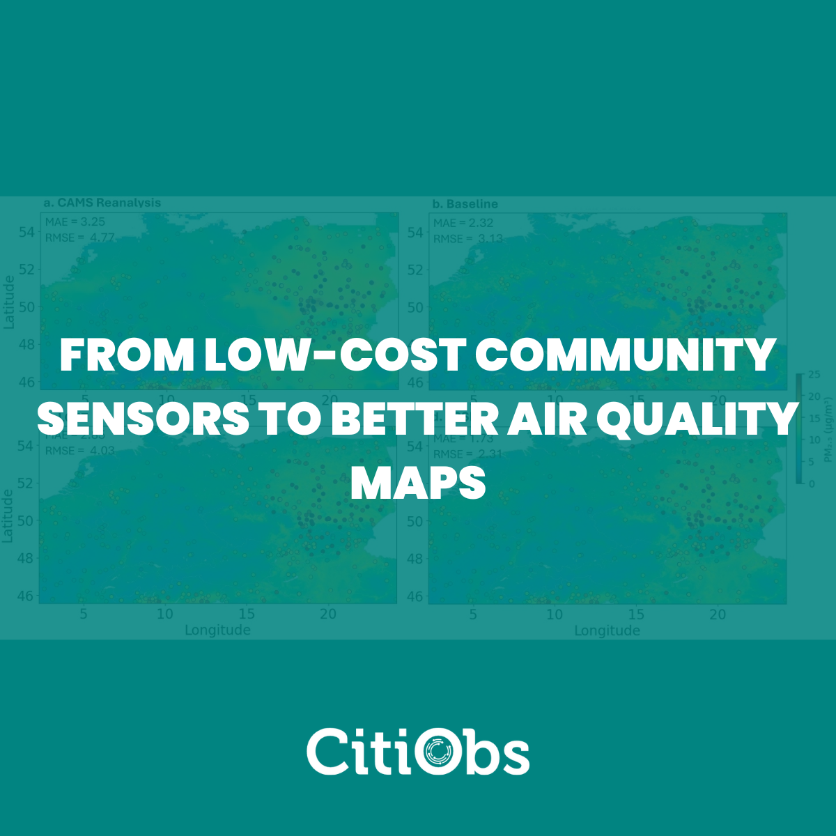 From low-cost community sensors to better air quality maps - CitiObs
